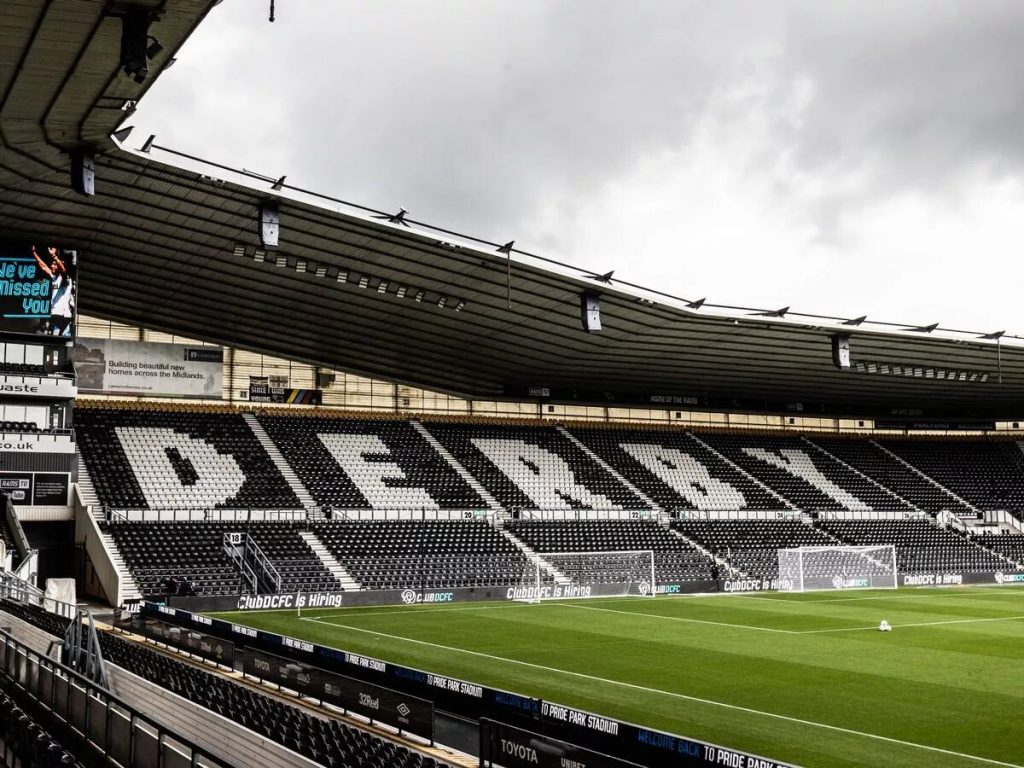 Derby County apologise after Pride Park 'alarming clock' disturbance